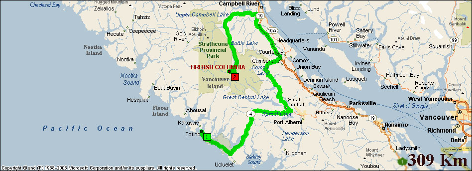 Reisverslag Canada naar Tofino - Strathcona PP - Ralph River Campground